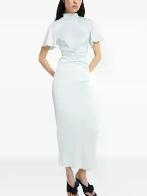 ROTATE BY BIRGER CHRISTENSEN Gathered Midi Dress