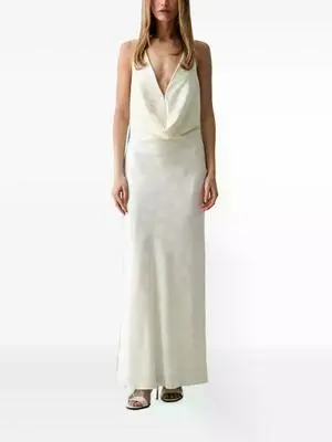 ROTATE BY BIRGER CHRISTENSEN ROTATE BIRGER CHRISTENSEN Floral Print Halterneck Maxi Dress