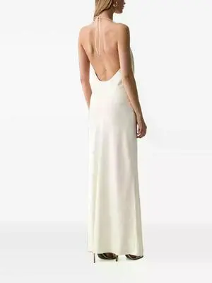 ROTATE BY BIRGER CHRISTENSEN Floral Print Halterneck Maxi Dress