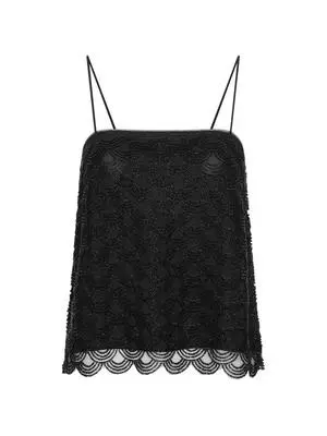 ROTATE BY BIRGER CHRISTENSEN Embellished Spaghetti Strap Blouse