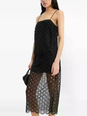 ROTATE BY BIRGER CHRISTENSEN Embellished Spaghetti Strap Blouse