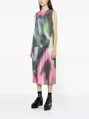 JNBY Graphic-print Pleated Dress