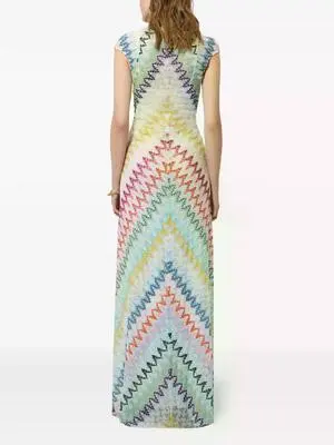 Missoni Geometric-patterned Maxi Dress - Neutrals