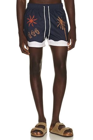 EDMMOND STUDIOS Resort Swim Shorts - Plain Navy