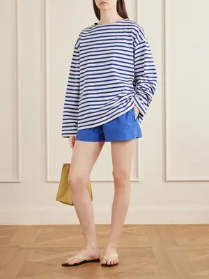 Matteau Organic Cotton-poplin Drawstring Shorts