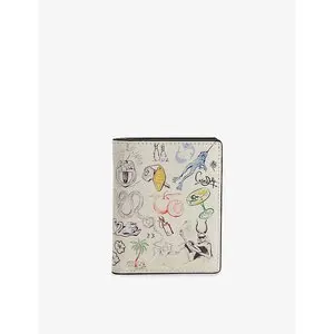 DUKE + DEXTER Dean Sketch-print Leather Wallet - Multi