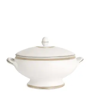 Christofle Malmaison Platinum Covered Vegetable Dish - Silver