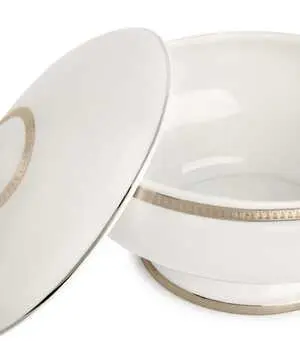 Christofle Malmaison Platinum Covered Vegetable Dish