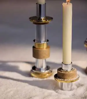 Christofle Small Myriade Candlestick Holder