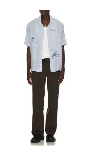 EDMMOND STUDIOS Western Shirt In . Also - Blue