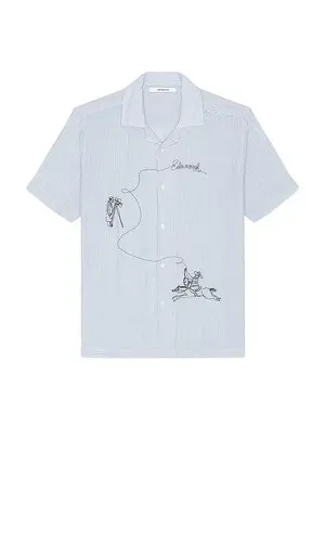EDMMOND STUDIOS Western Shirt In . Also - Blue