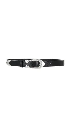 IRO PARIS Cuff Belt In Leather With Silver-tone Hardware - Black