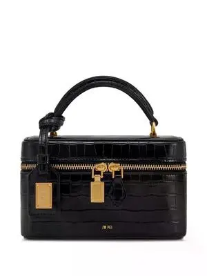 Jw Pei Cleo Crocodile-effect Tote Bag - Black