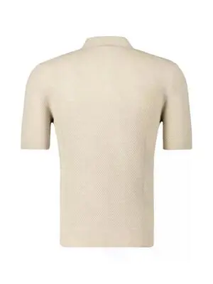 GRAN SASSO Waffle-knit Polo Shirt