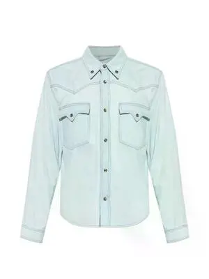 Versace Western-style Button-down Denim Shirt