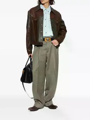 Versace Western-style Button-down Denim Shirt