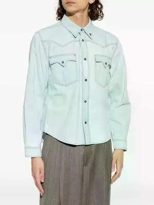Versace Western-style Button-down Denim Shirt