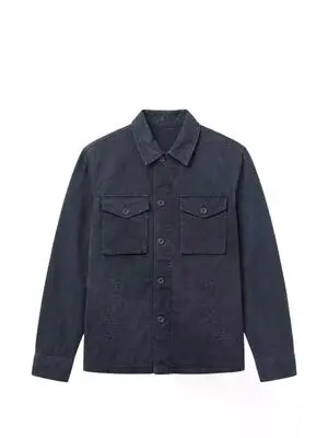 Hartford Jonah Button-up Pocket-detail Jacket - Blue