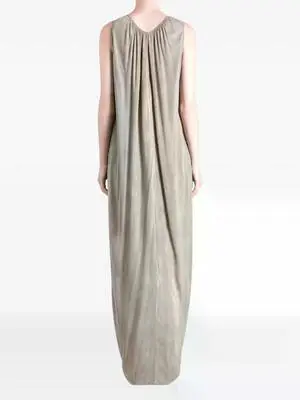 UMA WANG Sleeveless V-neck Maxi Dress