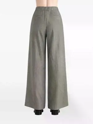 AMOMENTO Pleated Wide-leg Trousers