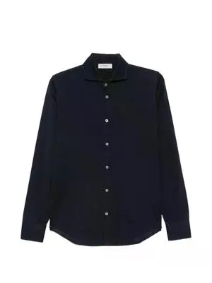 FERRANTE Piqué Long-sleeve Shirt