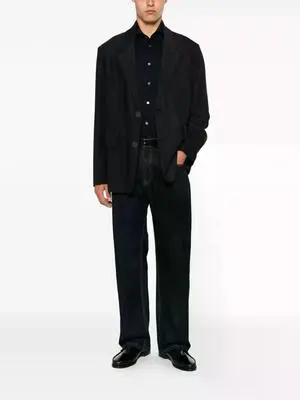 FERRANTE Piqué Long-sleeve Shirt