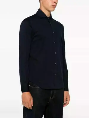 FERRANTE Piqué Long-sleeve Shirt