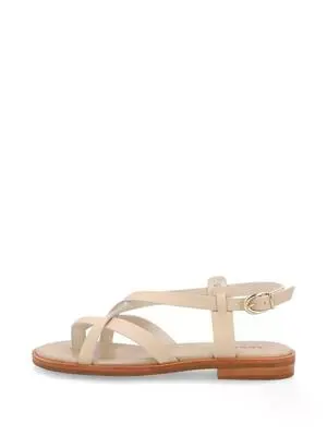 FRAU Woven Leather Strappy Sandals With Buckle Fastening