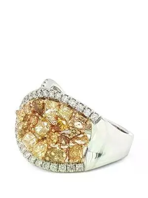 HYT JEWELRY Multi-cut Diamond Cocktail Ring - Silver