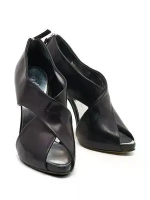 GIUSEPPE ZANOTTI Leather Criss-cross Stiletto Ankle Boots