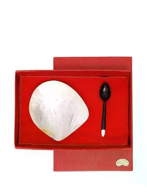 GOHAR WORLD Horn And Mother-of-pearl Caviar Set - Neutrals