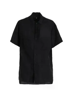Y’s Patch-pocket Short-sleeve Shirt - Black