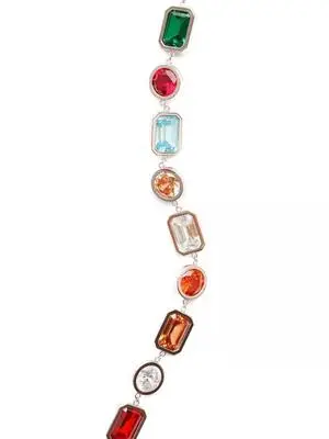 IZABEL DISPLAY Mega Cubic-zirconia Embellished Necklace - Silver