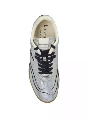 Kate Spade New York Leather Metallic Finish Sneakers
