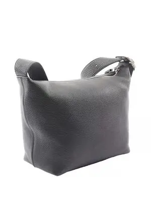 Loewe Leather Loop Shoulder Bag - Black