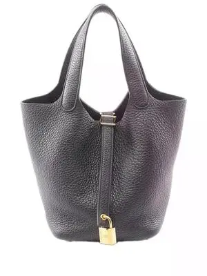 Hermès Clemence Picotin Lock 18 Handbag - Black
