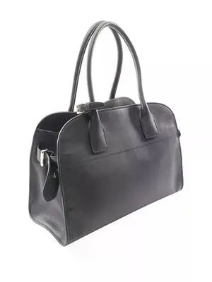 Prada 2010-2026 Medium Soft Grain Handbag - Black