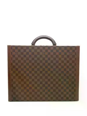 LOUIS VUITTON Damier Ebene President Classeur Business Bag - Brown