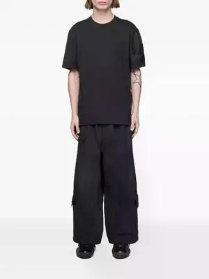 Y3 Logo-print Wide-leg Cargo Trousers