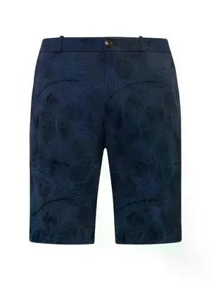 RRD Navy Floral Print Tailored Shorts
