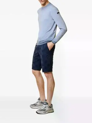 RRD Navy Floral Print Tailored Shorts