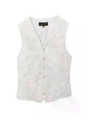 Comme Des Garçons Crochet-knit Waistcoat