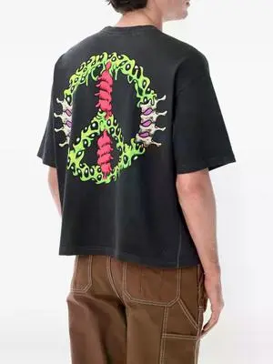 VANS Wreckpack Claw Peace Graphic-print Crew-neck T-shirt - Black