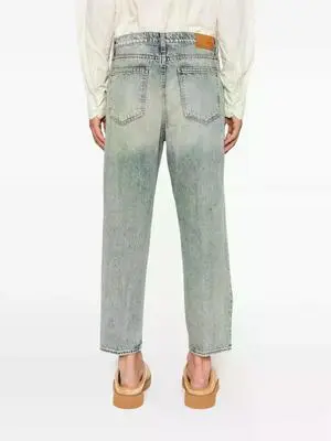 BONHEUR JEWELRY Belt Loops Straight Leg Jeans