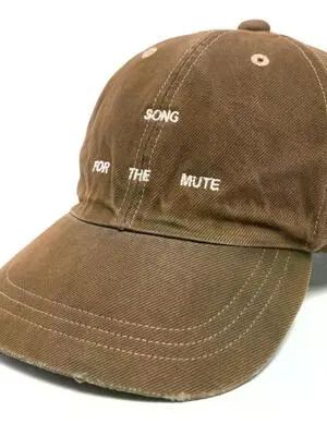 SONG FOR THE MUTE Distressed Effect Baseball Cap