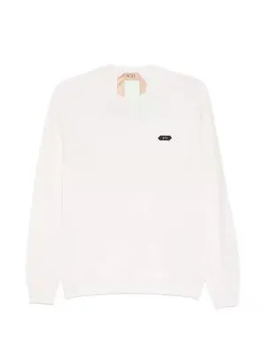 N°21 Logo Patch Sweater - Neutrals