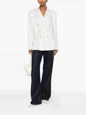Erika Cavallini Pinstripe Double-breasted Jacket