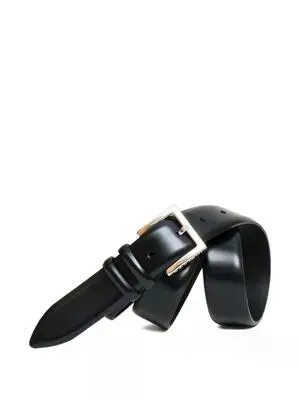 Orciani Buckled Leather Belt - Black