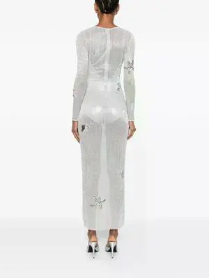 LESLIE AMON Sea Shell Patch Maxi Dress