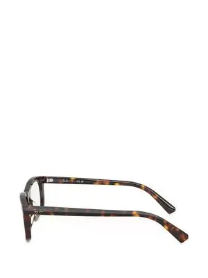 Ray-ban Tortoiseshell-effect Rectangle-frame Eyeglasses